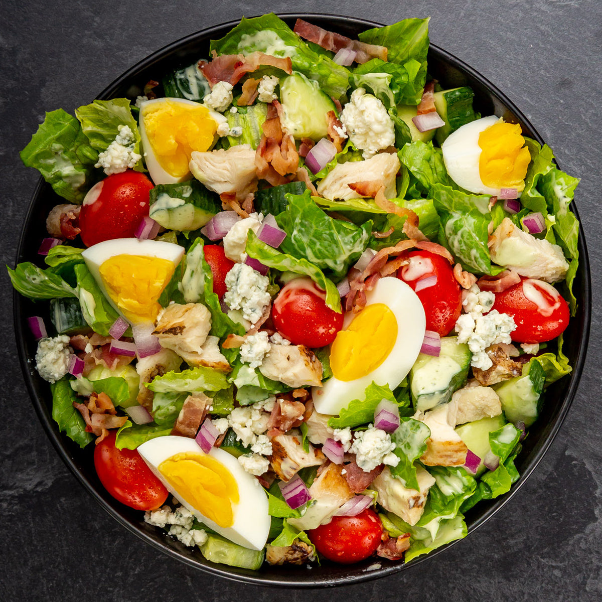 COBB SALAD WITH CHICKEN (BOX LUNCH) – GrbNGo